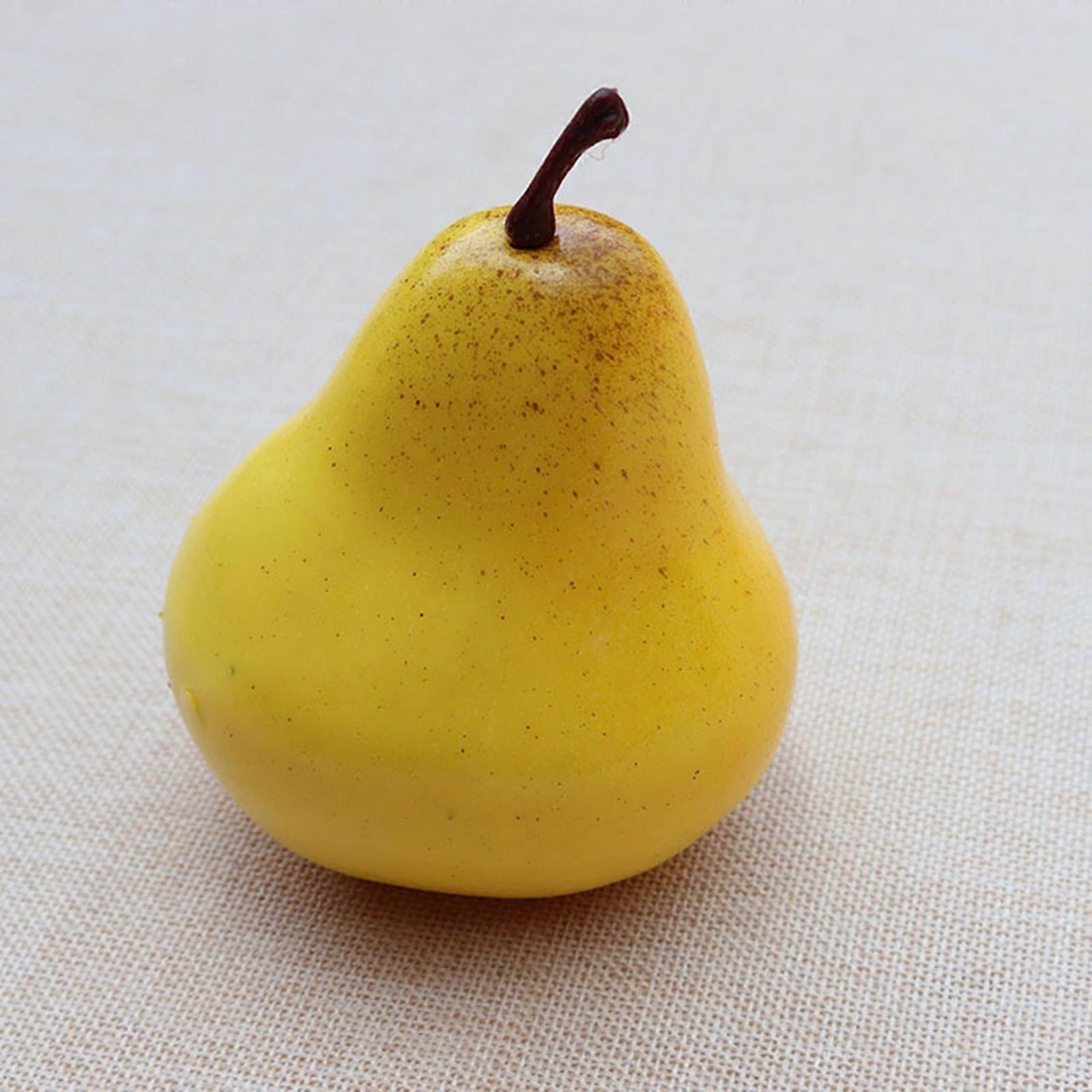 Realistic Foam Pear for Dining Room Table Centerpieces Artificial Fruit ...