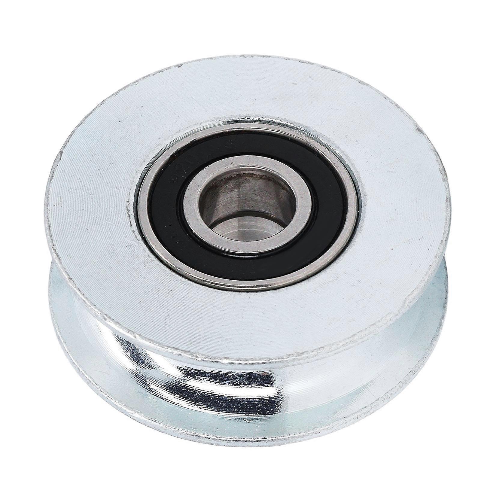 U Groove Bearing Pulley Alloy Steel Guide Wheel for Sliding Gate ...
