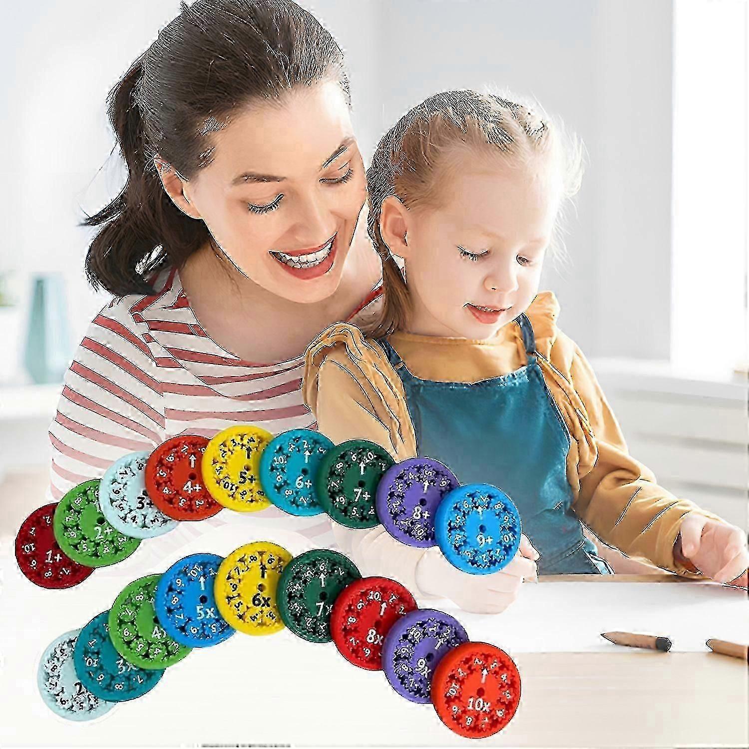 Math Fidget Spinners, Math Fact Fidget Spinners, Multicolored Math ...