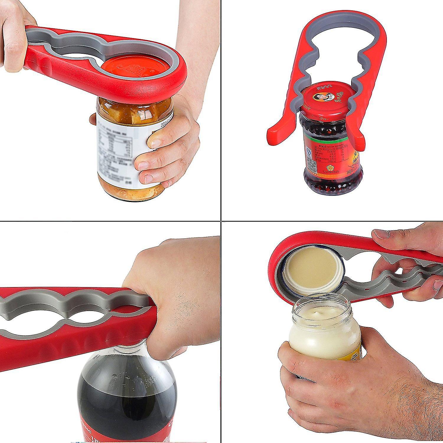 Jar Opener, 5 In 1 Multi Function Can Opener Bottle Opener Kit | Fruugo NL