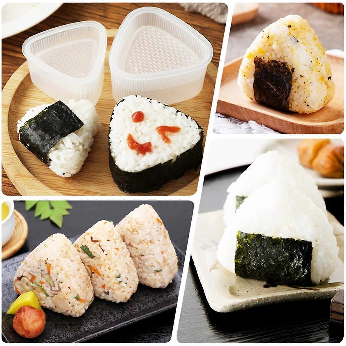 2 PCs Triangular Form Sushi Mold Onigiri Rice Ball Frame Food Mould ...