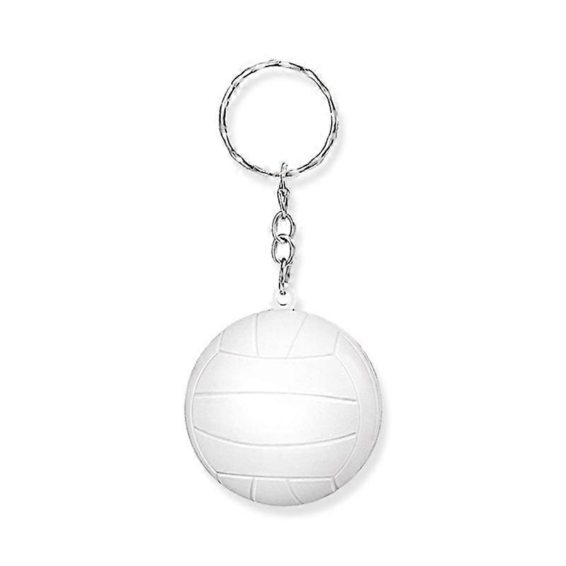 24 Pack White Volleyball Keychains,Volleyball Stress Ball Keychains ...