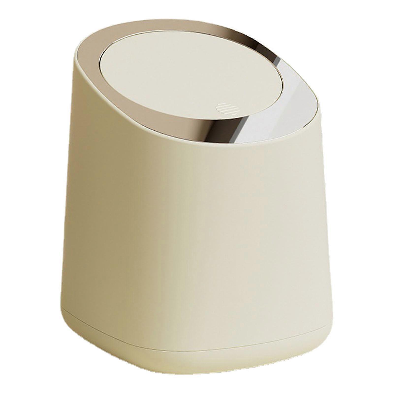 Desk Trash Can Cute Small Push Button Desk Countertop Mini Garbage Can ...