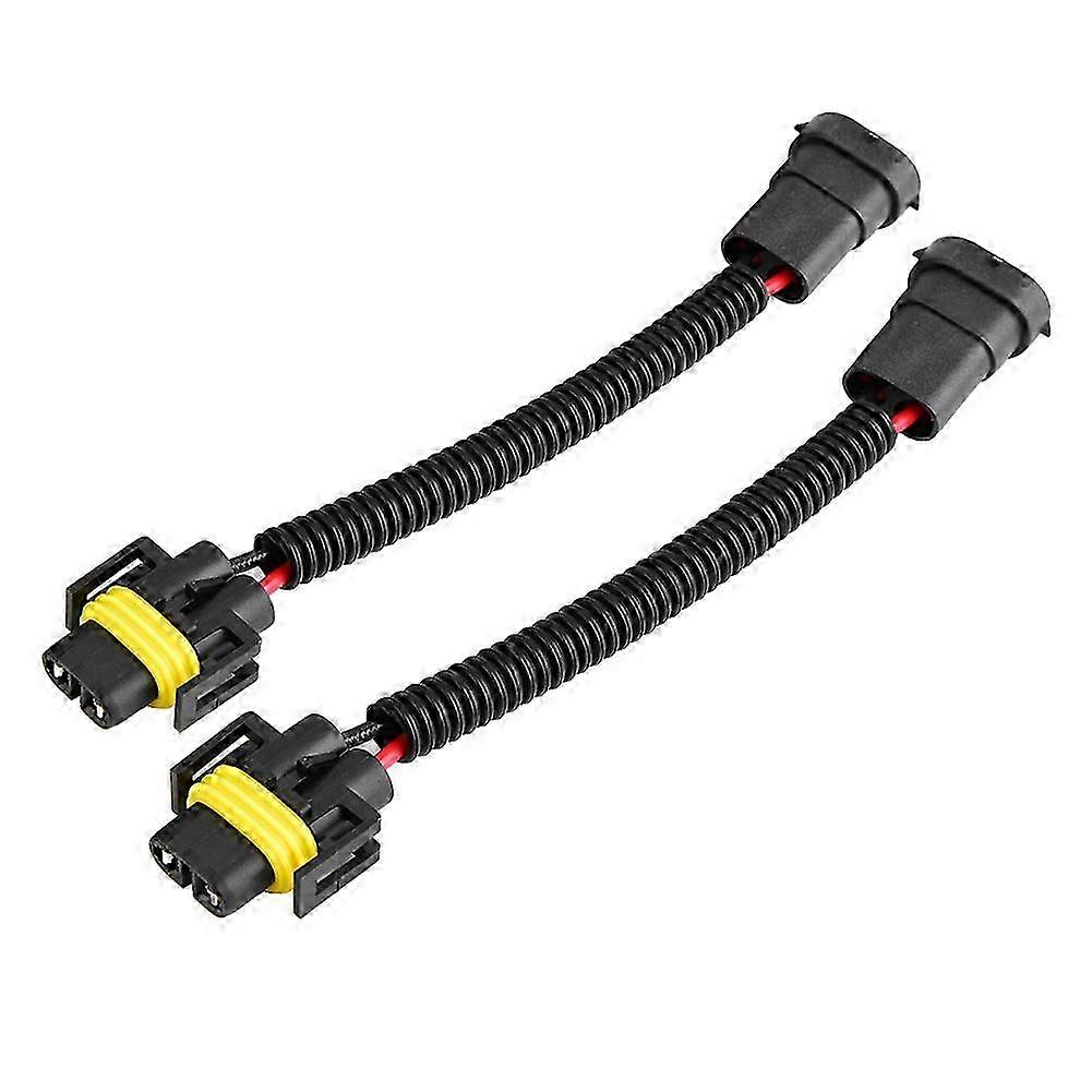 Extension Wiring Harness and Sockets Connector Adapter Set for H11 ...