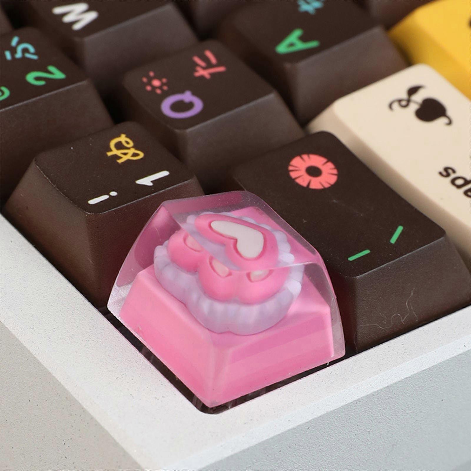Heart Keycaps DIY Personality Cartoon Keycap Replacement Bottom Keycaps ...