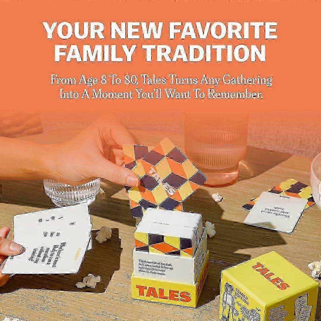 TALES 150 Conversation Cards, Family Edition, Perfect for Family Games ...