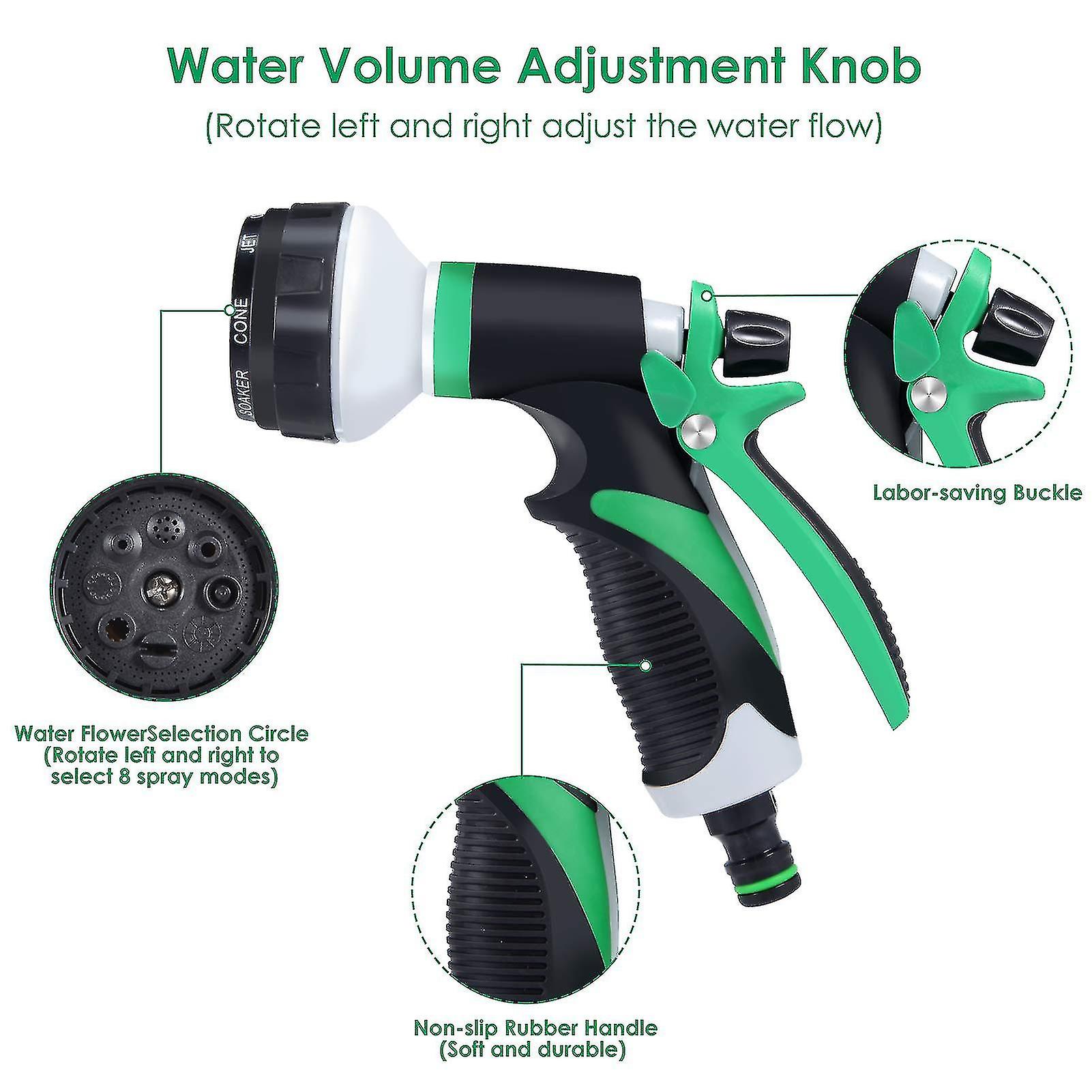 Hose Spray Gun, 2pcs 8 Functions Garden Water Gun Irrigation Gun For ...