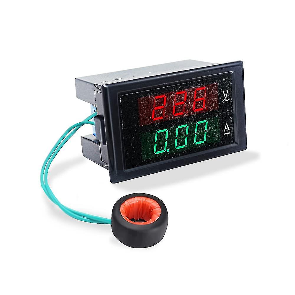Digital Voltmeter Ammeter Ac 80-300v 0-100a Voltage Current Meter Volt Amp Display Voltmeter ...