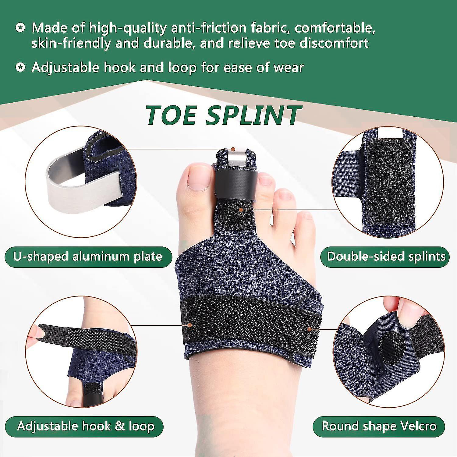 Toe Straightener, Hammer Toe Corrector For Women Men, Toe Splint ...