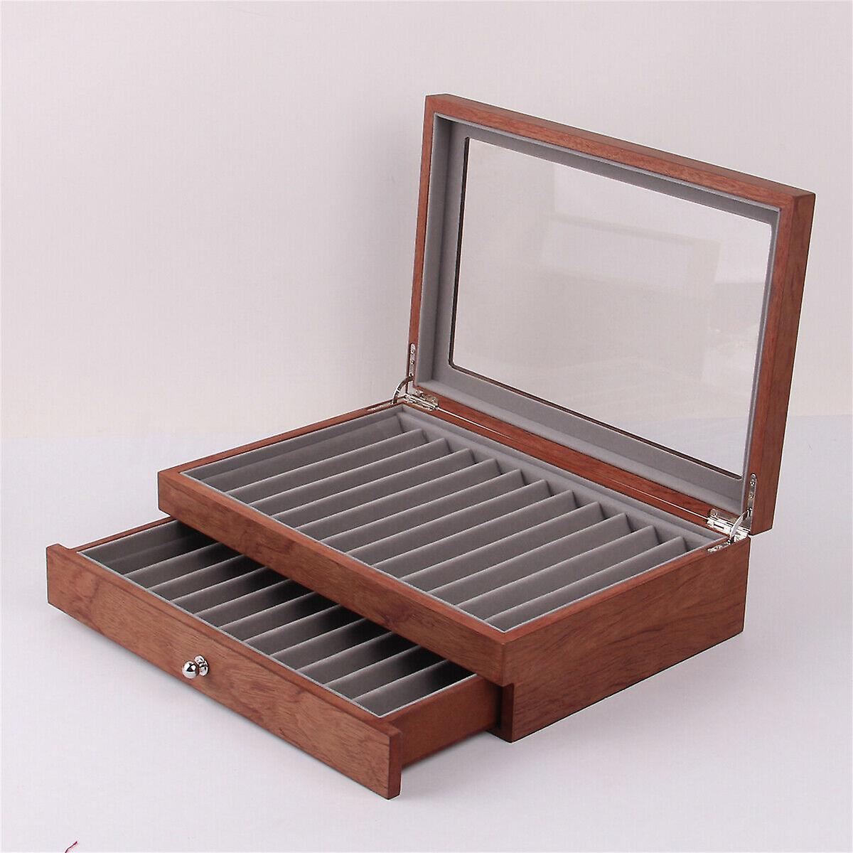 12/23/34 Slots Fountain Pen Display Case Holder Storage Collector ...