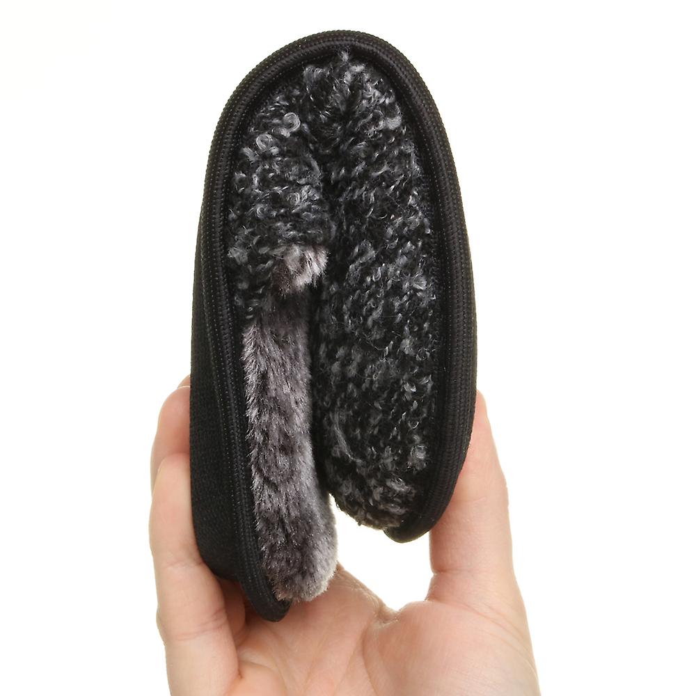 Ajvani Herre flad vinter pels foret hukommelse skum gave muldyr tøfler ...