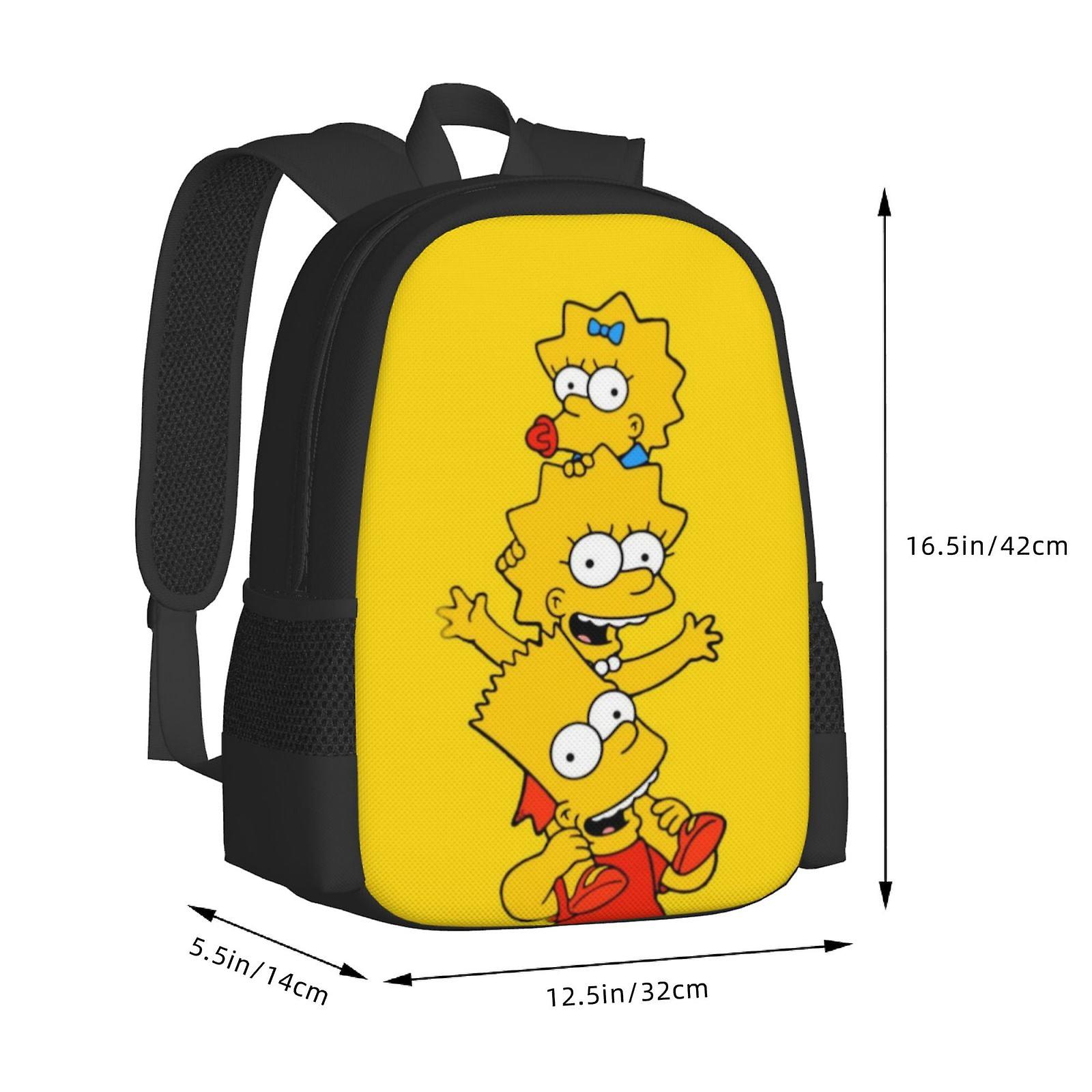 The Simpsons Backpack,3d Print Laptop Backpack Lightweight Casual ...