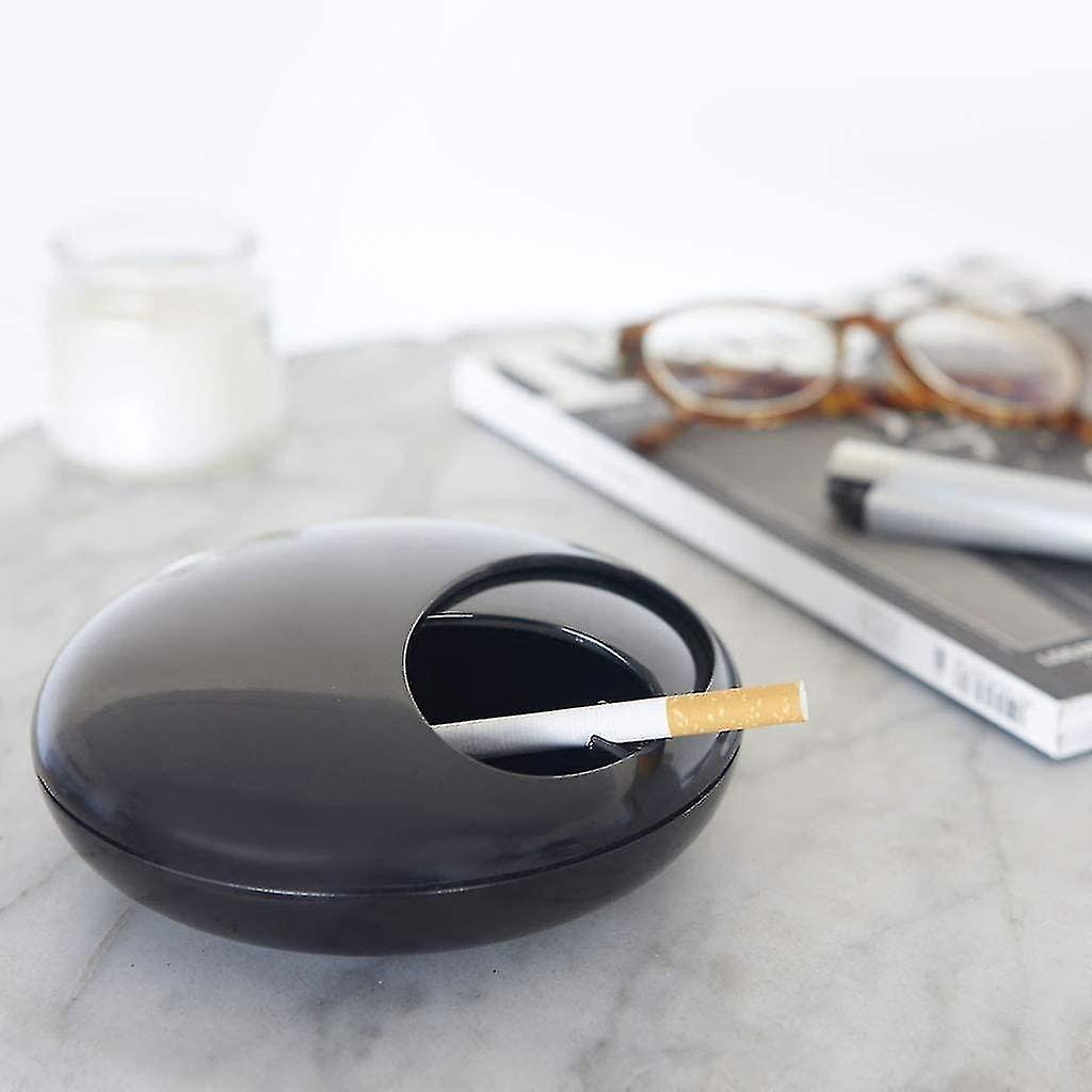 Pebble Ashtray With Lid(black) | Fruugo UK