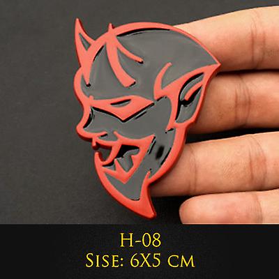 Metal Hellcat Srt Demon Emblem Car Sticker Front Grill Fender Badge ...