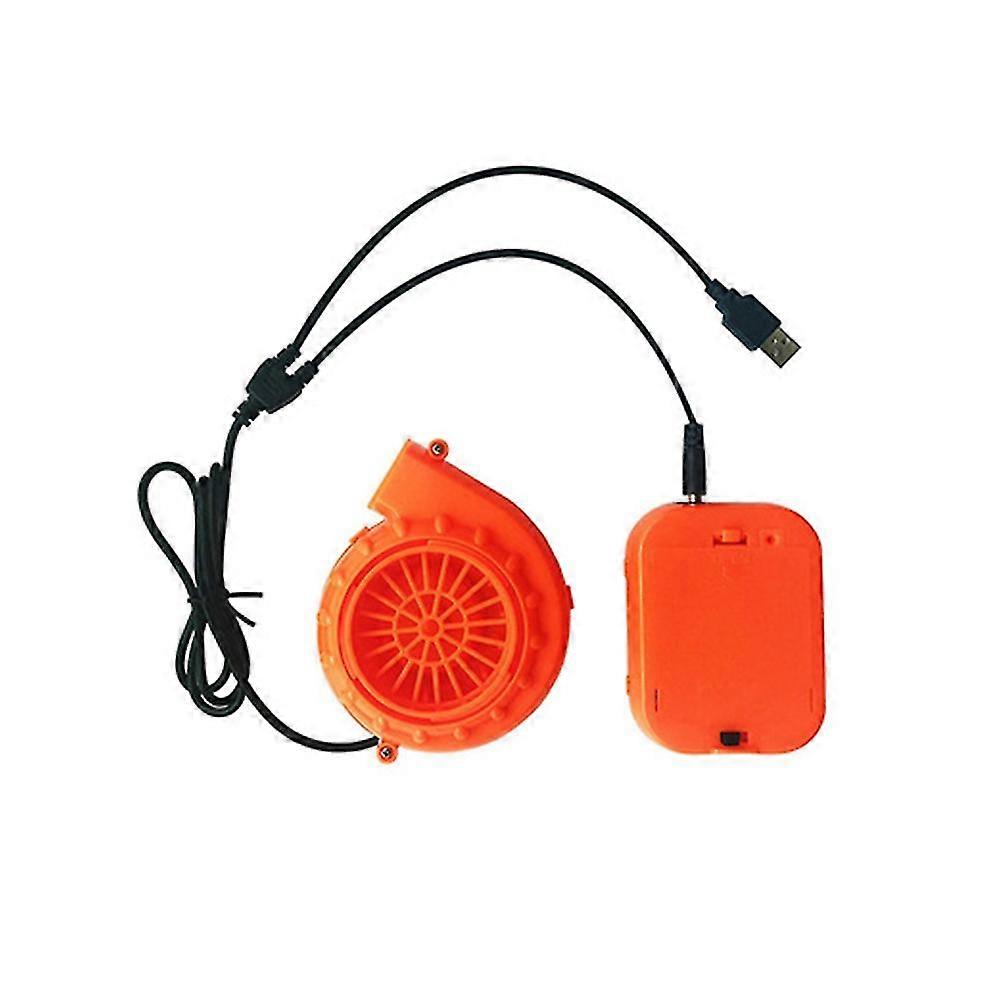 Air Blower Inflatables Mini Fan Blower Mini Air Blower Orange Air Pump ...