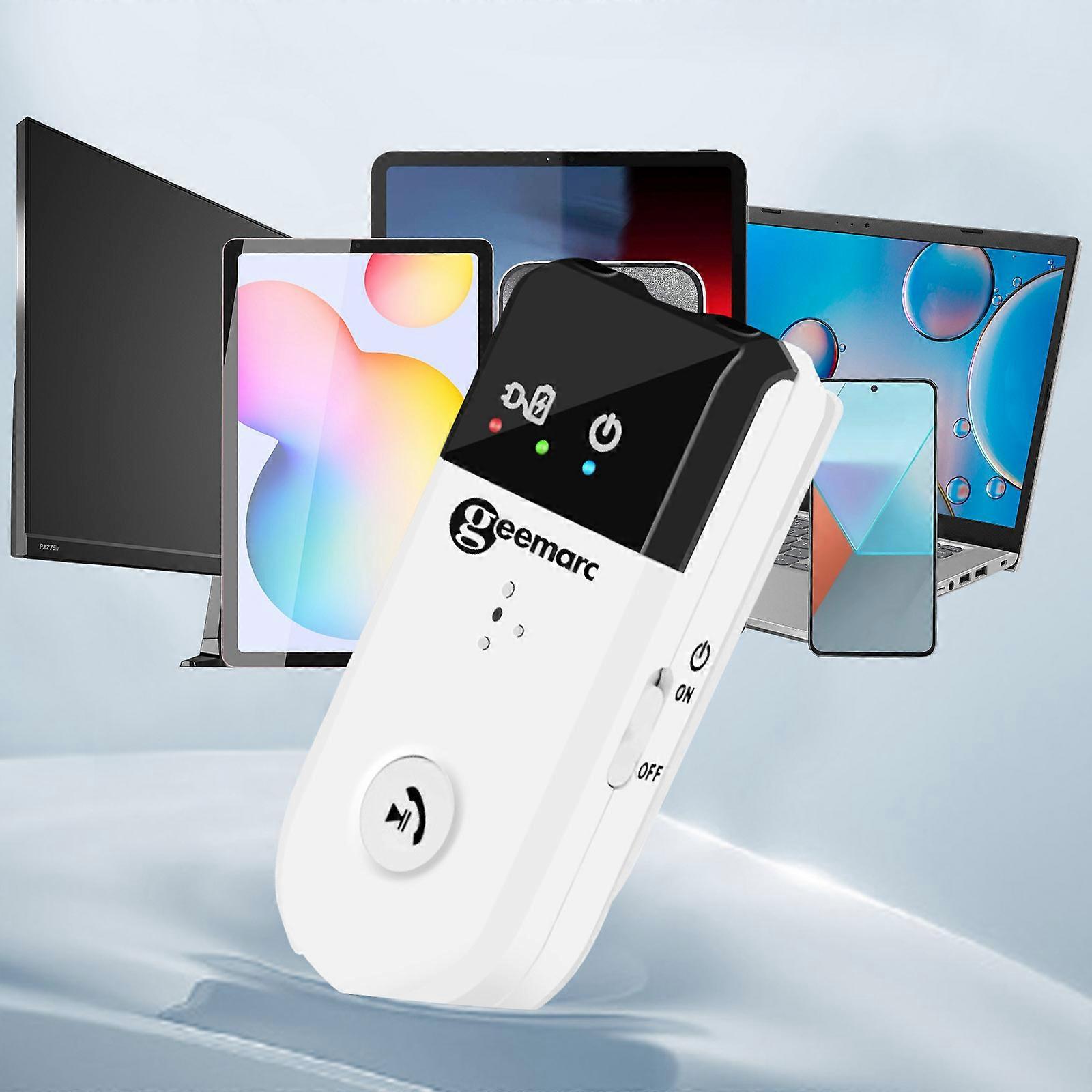 Hearing assistant for Bluetooth 30dB volume with magnetic collar, White ...