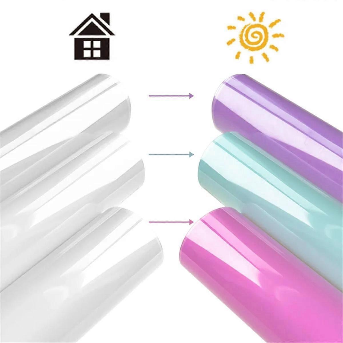 UV Color Change PU Heat Transfer Vinyl Sunlight-Sensing HTV Iron on DIY ...