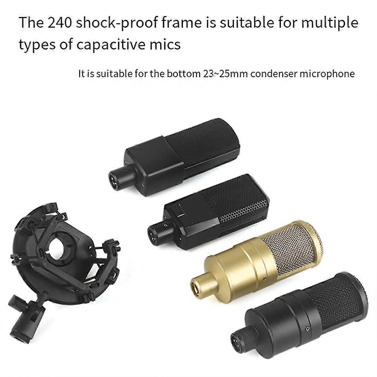 Microphone Shock Mount for LCT-240 Live Broadcast Mic Recording Holder ...