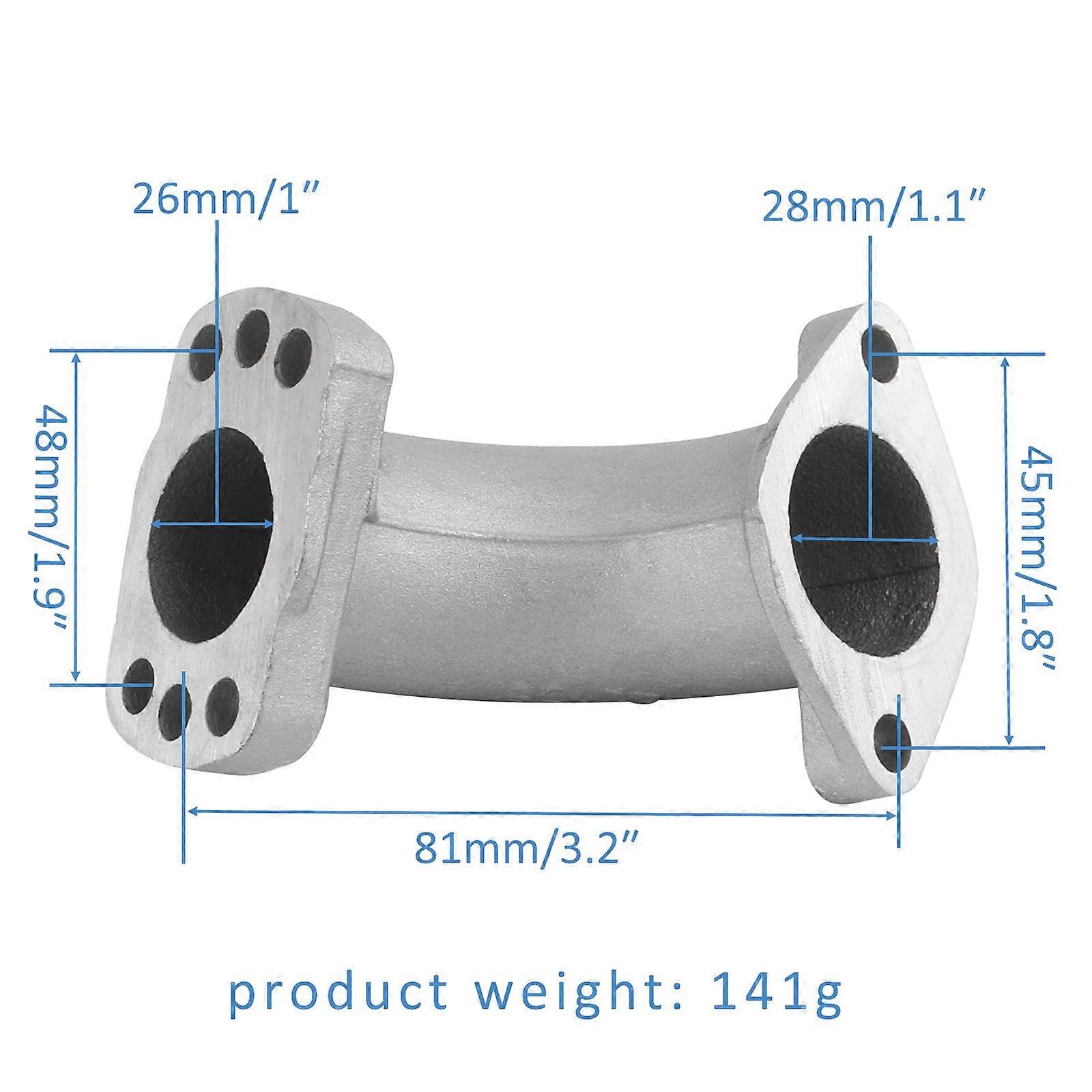 24mm Motorcycle Manifold Intake Inlet Pipe Mikuni Carb For Honda CRF50 ...