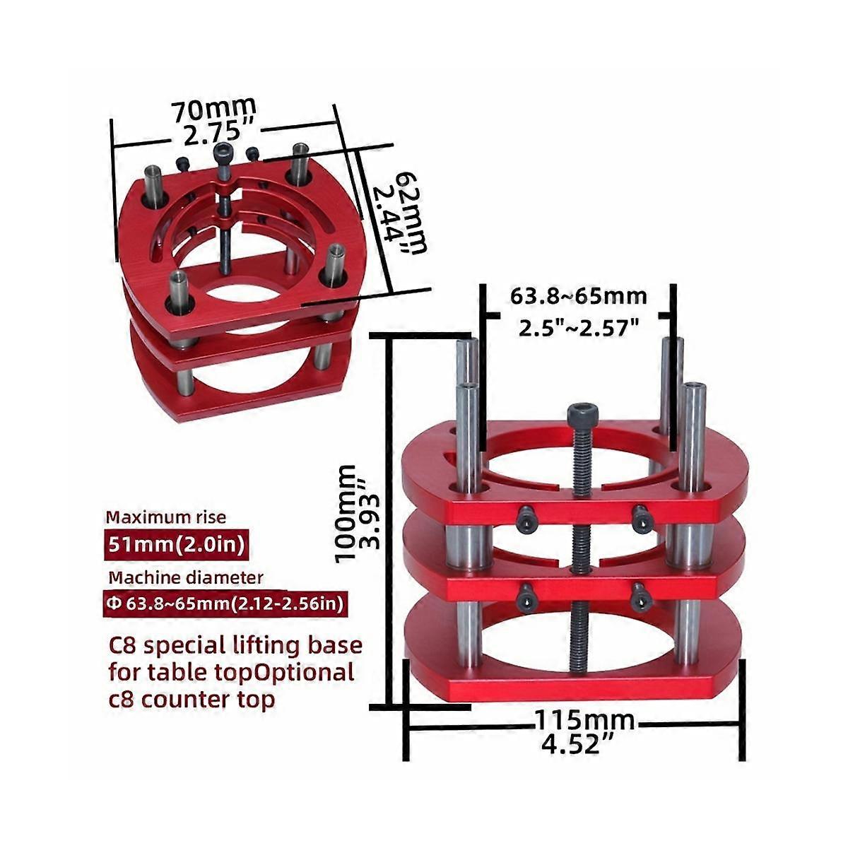 Router Lift with Fixed Base-Router Insert Plate-Woodworking Universal ...