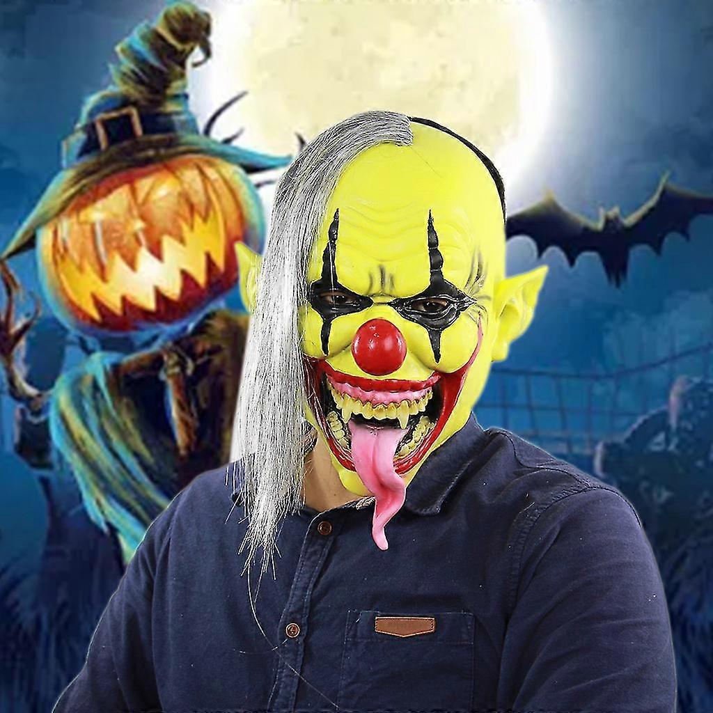 Novelty Clown Mask Costume Party Decoration Full Face Latex Mask Adults ...