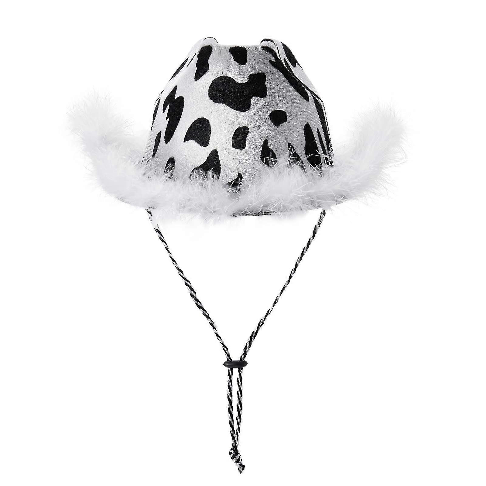 Women's Tiara Cowgirl Hat Western Party Hat Accessories Disco Costume ...