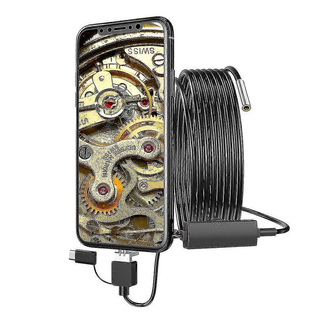 3 In 1 Borescope 3.9mm Waterproof Inspection Snake Camera Micro Usb And ...