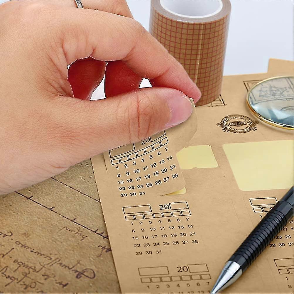 Calendar Stickers, 30 Pieces Adhesive Calendar Stickers Writable ...