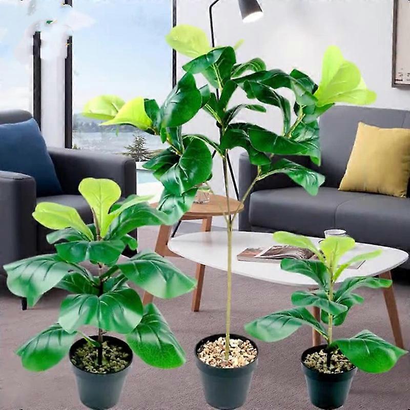 NEW 50-70cm Tropical Plants Large Artificial Ficus Tree Branch Real ...