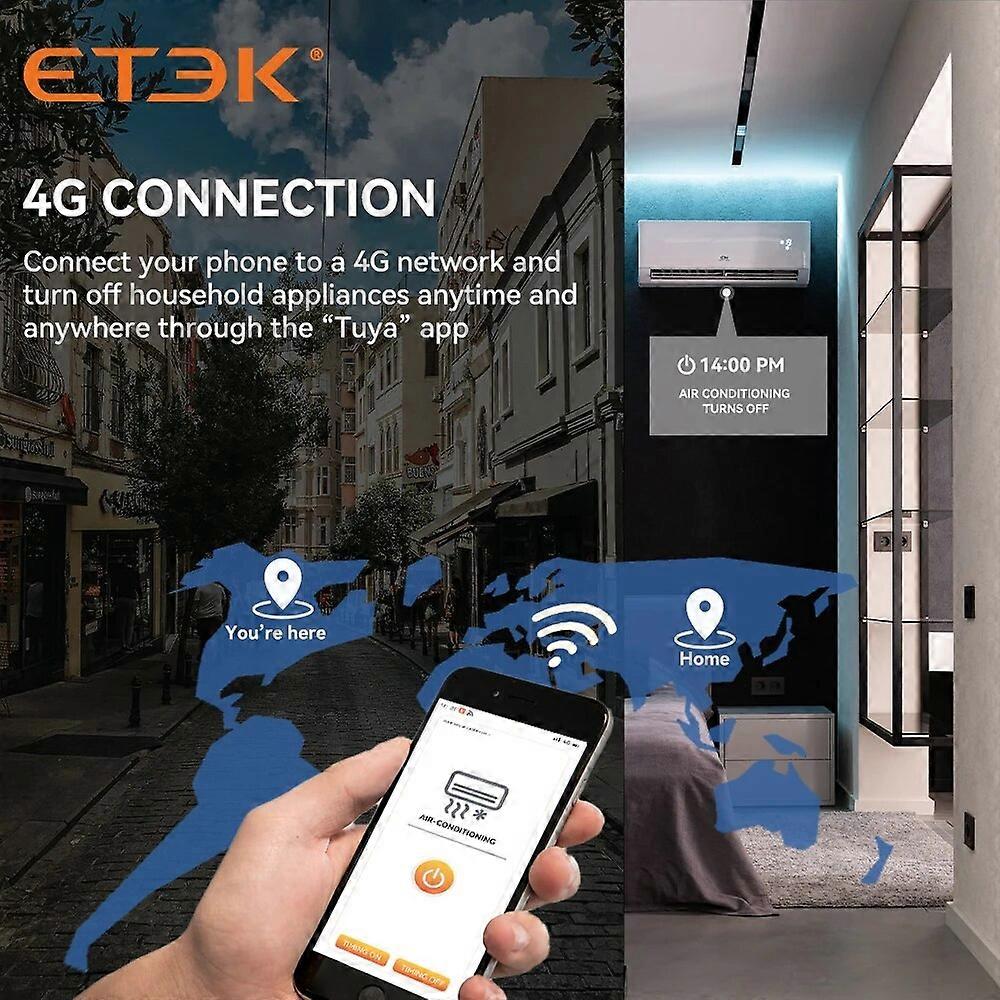ETEK Tuya WIFI Smart Circuit Breaker MCB Smart Life Remote Control ...