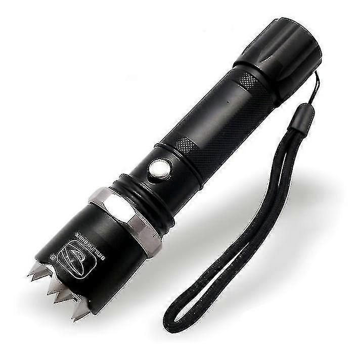 Powerful Self Defense Led Flashlight Torch Q5 Zoom Flash Light Lamp ...