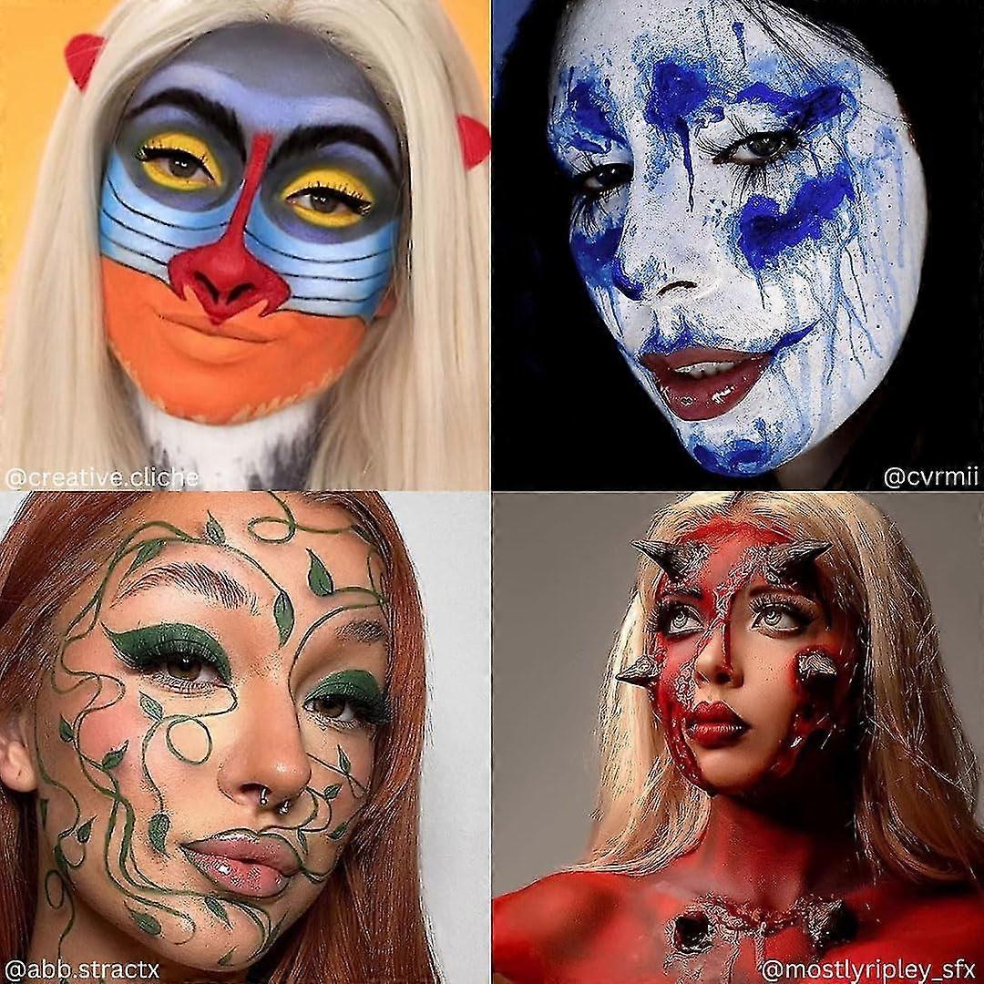 Mehron Makeup Paradise Aq Face & Body Paint 8 Color Palette (basic ...