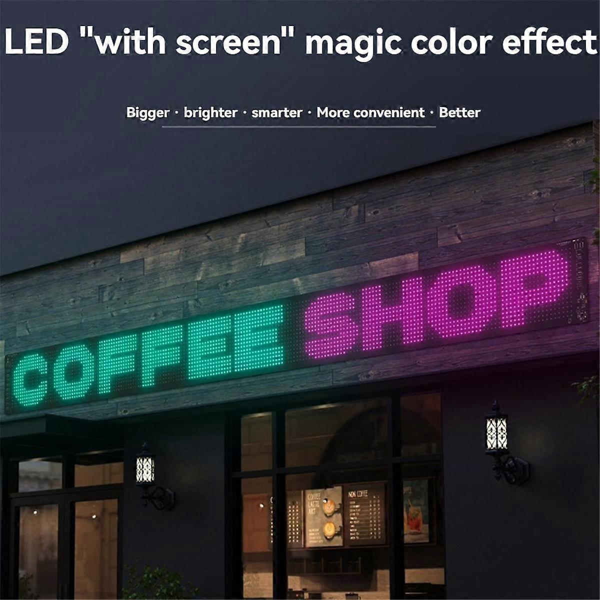 USB LED Matrix Flexible Panel Car Sign Scrolling Display 5V LED Signs ...