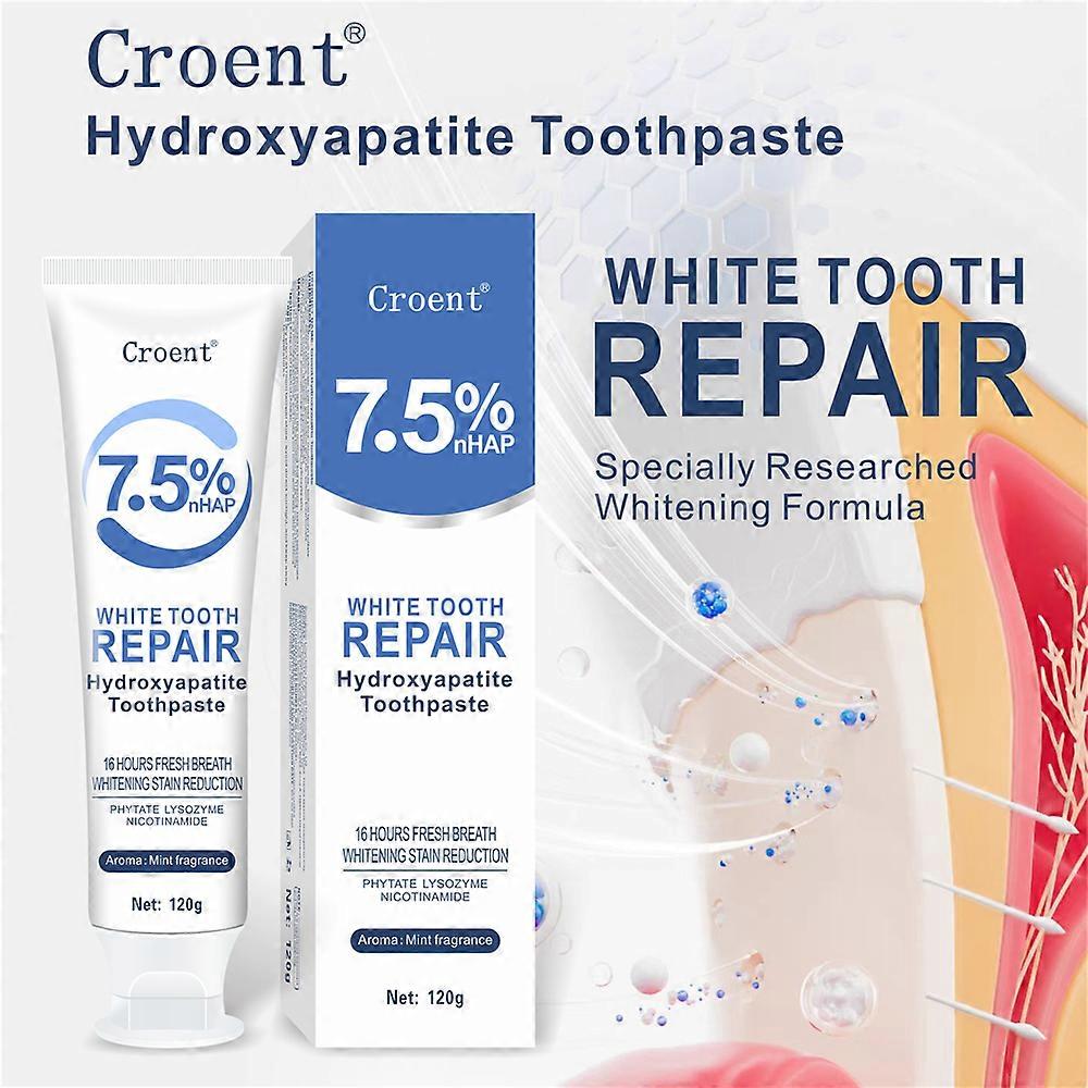 Hydroxyapatite Toothpaste for Advanced Enamel Protection, Gentle and ...