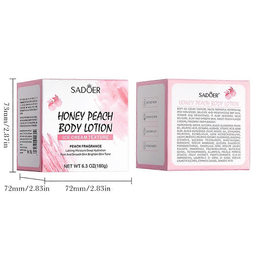 Peach Ice Cream Body Cream Ice cream Texture Body Whitening Lotion for ...