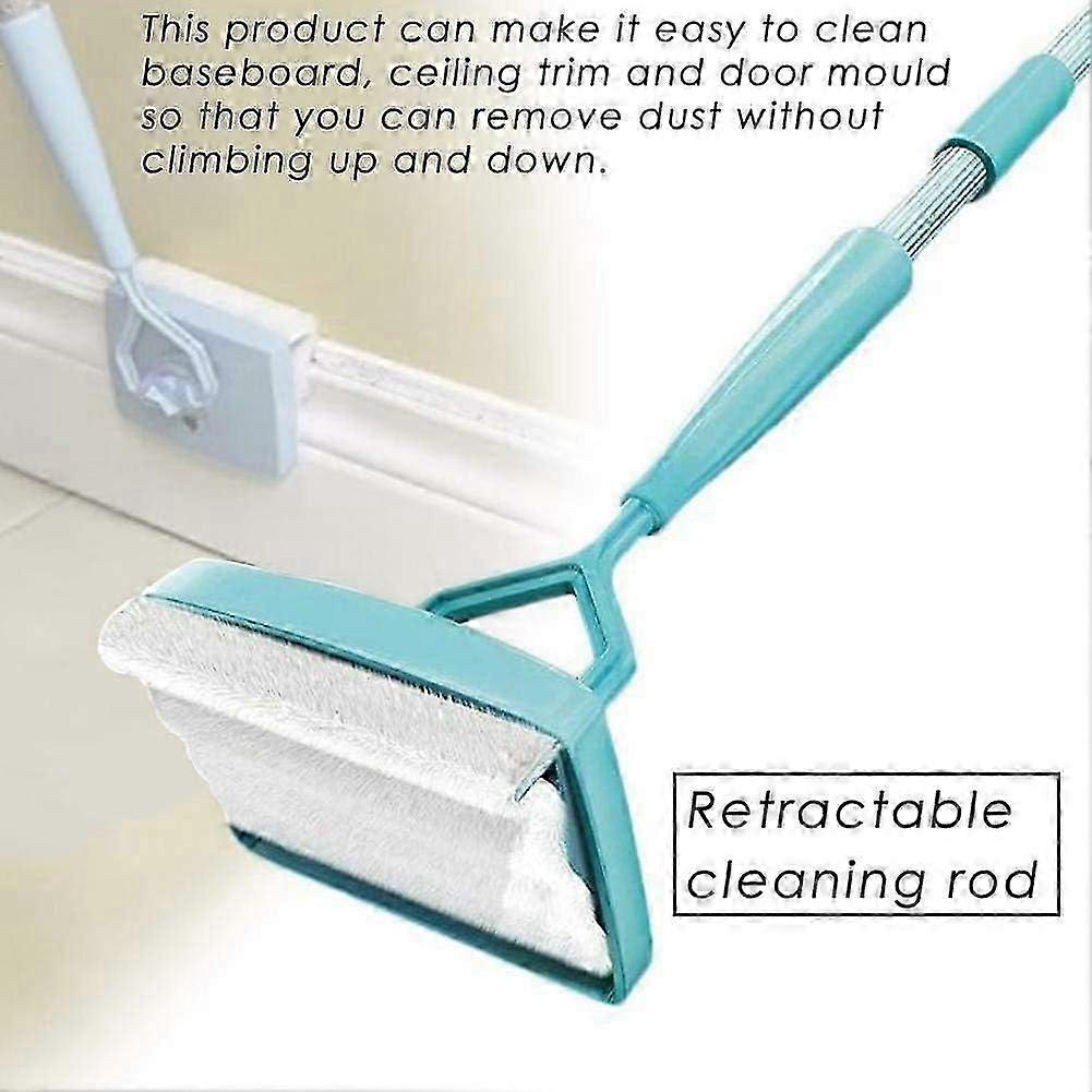 Baseboard Cleaner Mop,Retractable Handle Household Cleaning Brush ...