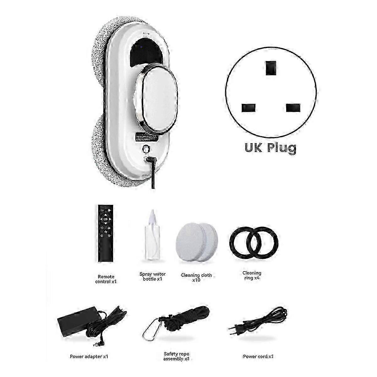 Smart Window Cleaning Robot with Strong Suction and Remote Control for ...