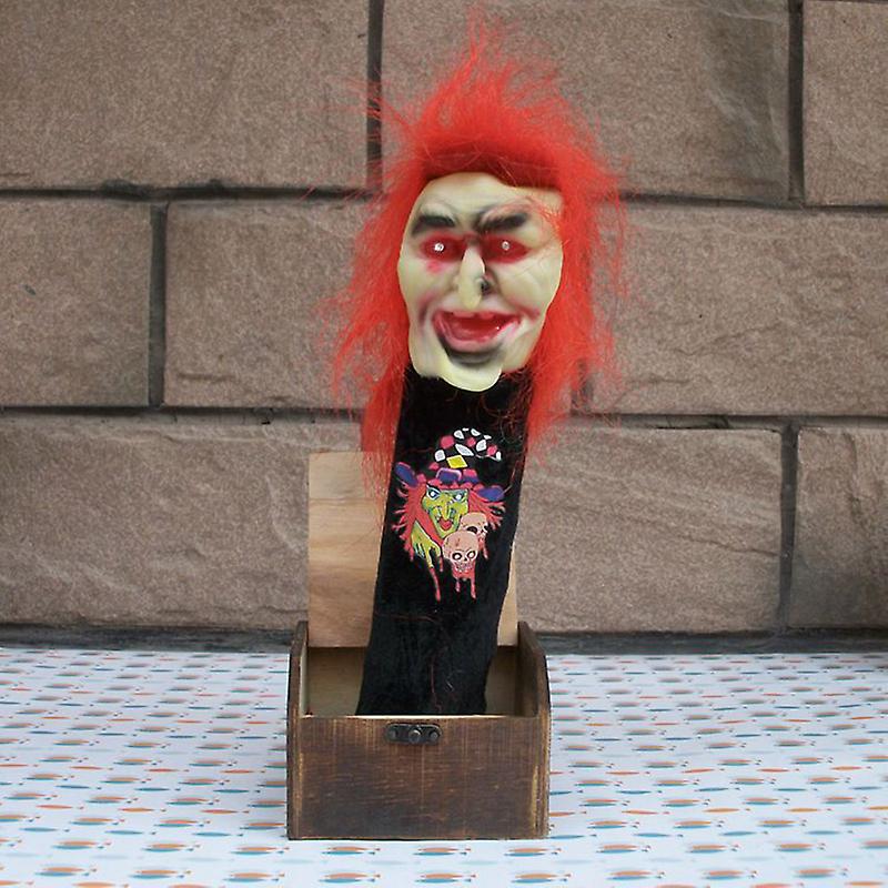 Wooden Prank Scare Box Surprise Joke Horror Funny Halloween Prank Toys ...