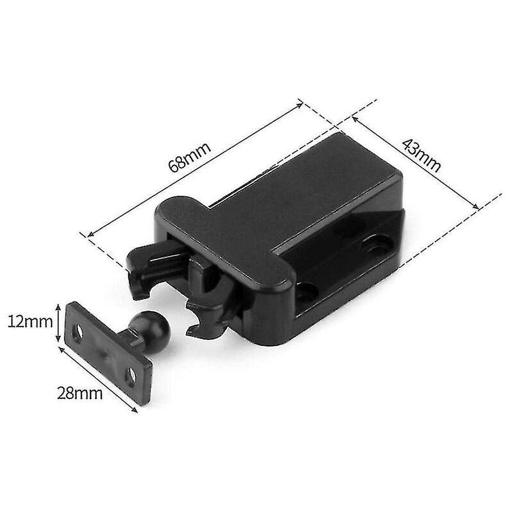 Touch Release Cabinet Latches 6 Pieces Push To Open Non Magnetic Drawer ...