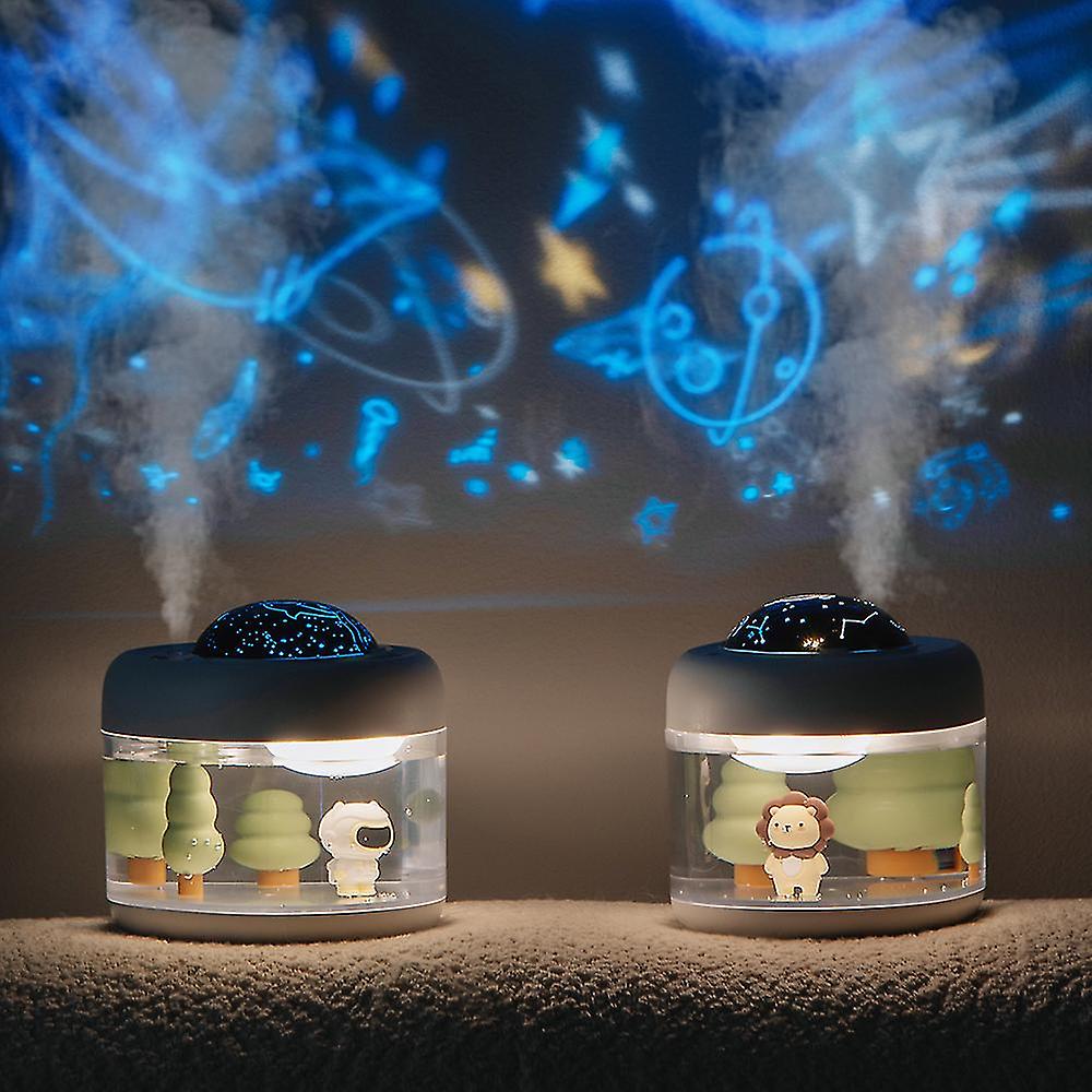 Led Starry Sky Projector Humidifier Night Light Wireless Usb Portable ...