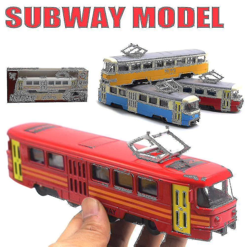 Train Tram Die-cast Toy Car Musical Light-up Children's Toy Holiday ...