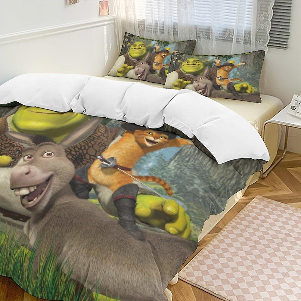 Shrek Bedding Sets Cute Bed Cover Anime Cartoon 3D Printed Lightweight ...