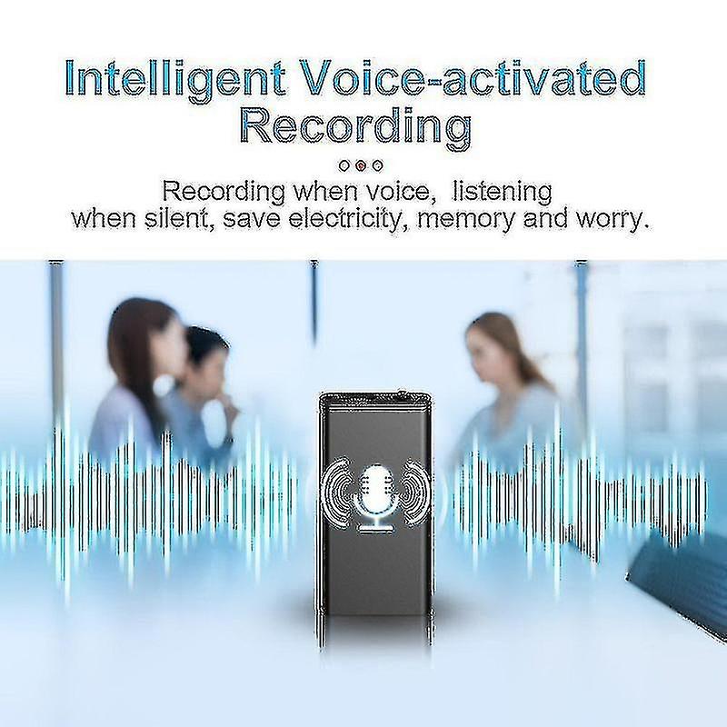 32gb Ultra-thin Intelligent Sound Digtal Recorder Portable Mini Voice ...
