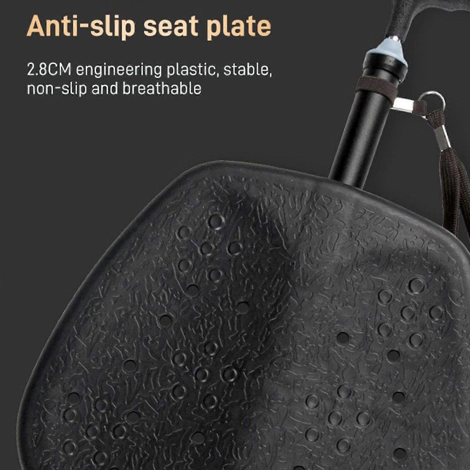 Folding Cane Stool Walking Stick Chair Elderly Crutch Stool, Walking ...