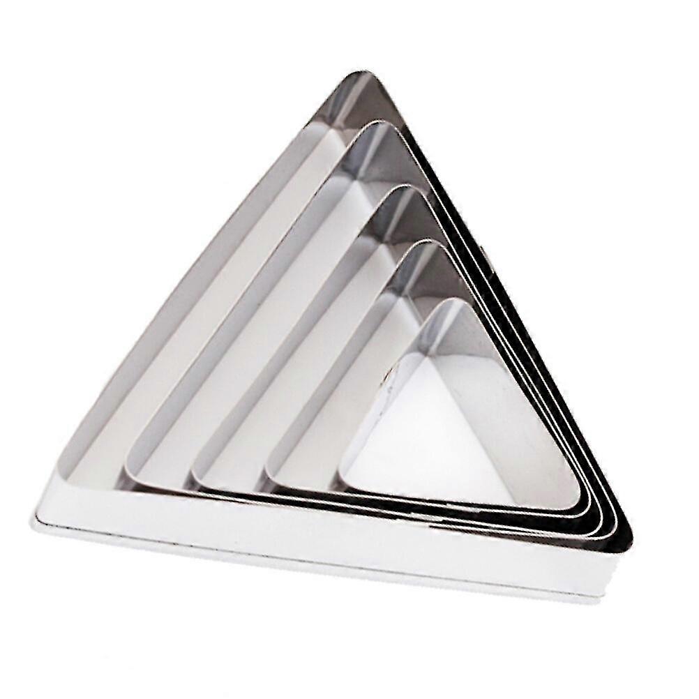 5 Pcs Stainless Steel Triangle Biscuit Cutters Sweets Pancake Cutting ...