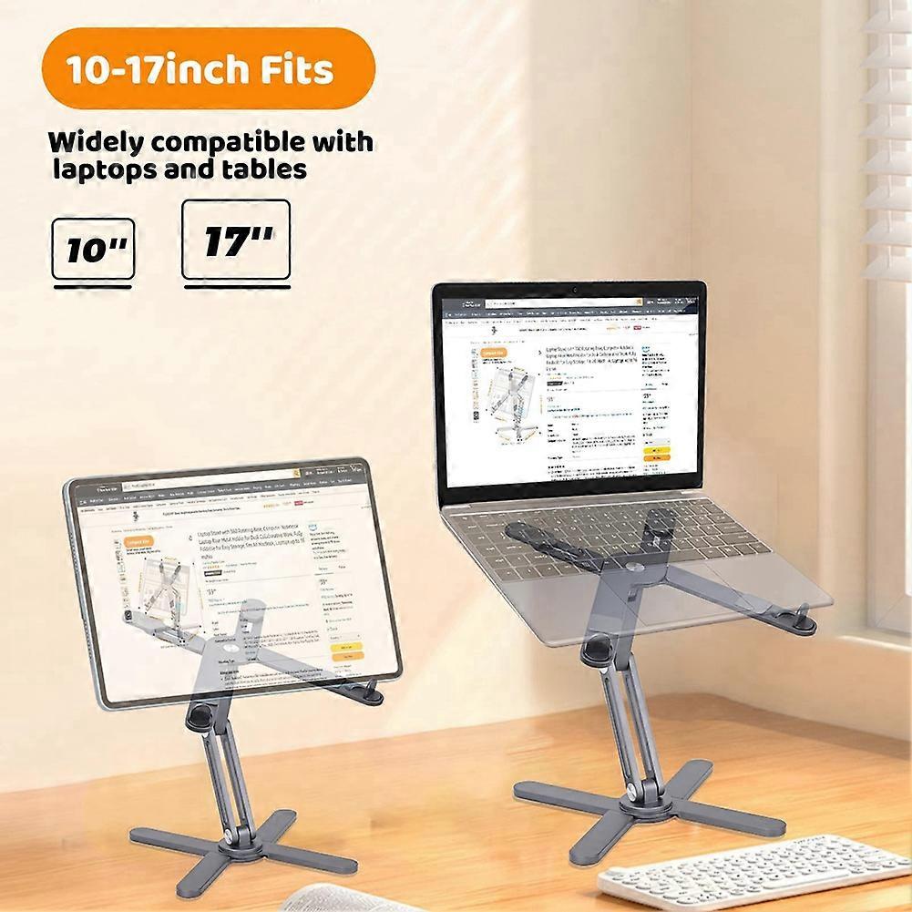 360 Rotating Laptop Stand Portable Riser Holder Ergonomic Computer ...