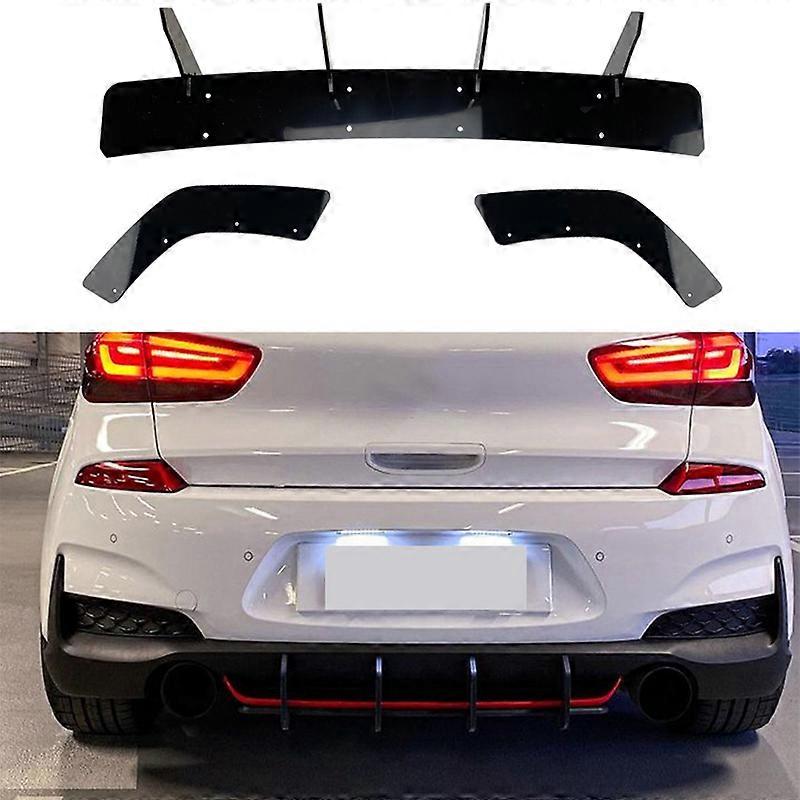 Rear Bumper Diffuser Spoiler Splitter For Hyundai I30N MK3 Hatchback ...