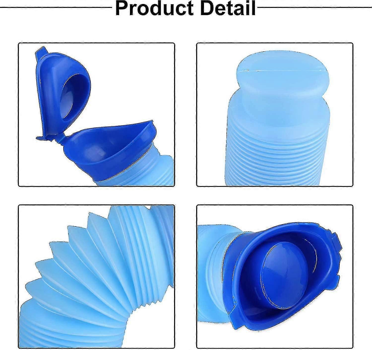 2 Pieces Portable Emergency Urinal Male And Female Retractable Urinals ...