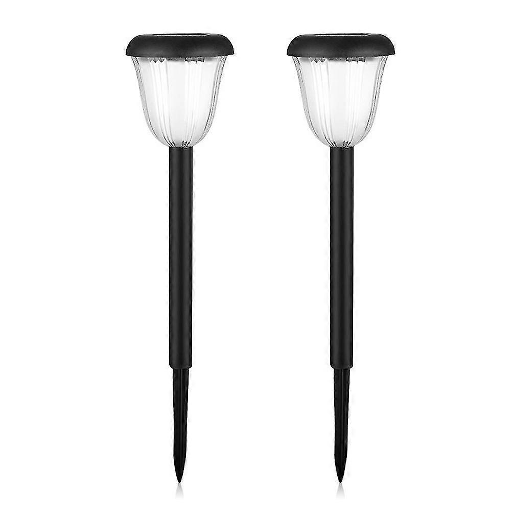 2pcs Solar Outdoor Light Decorative Ground Plug-in Light Garden Lawn ...