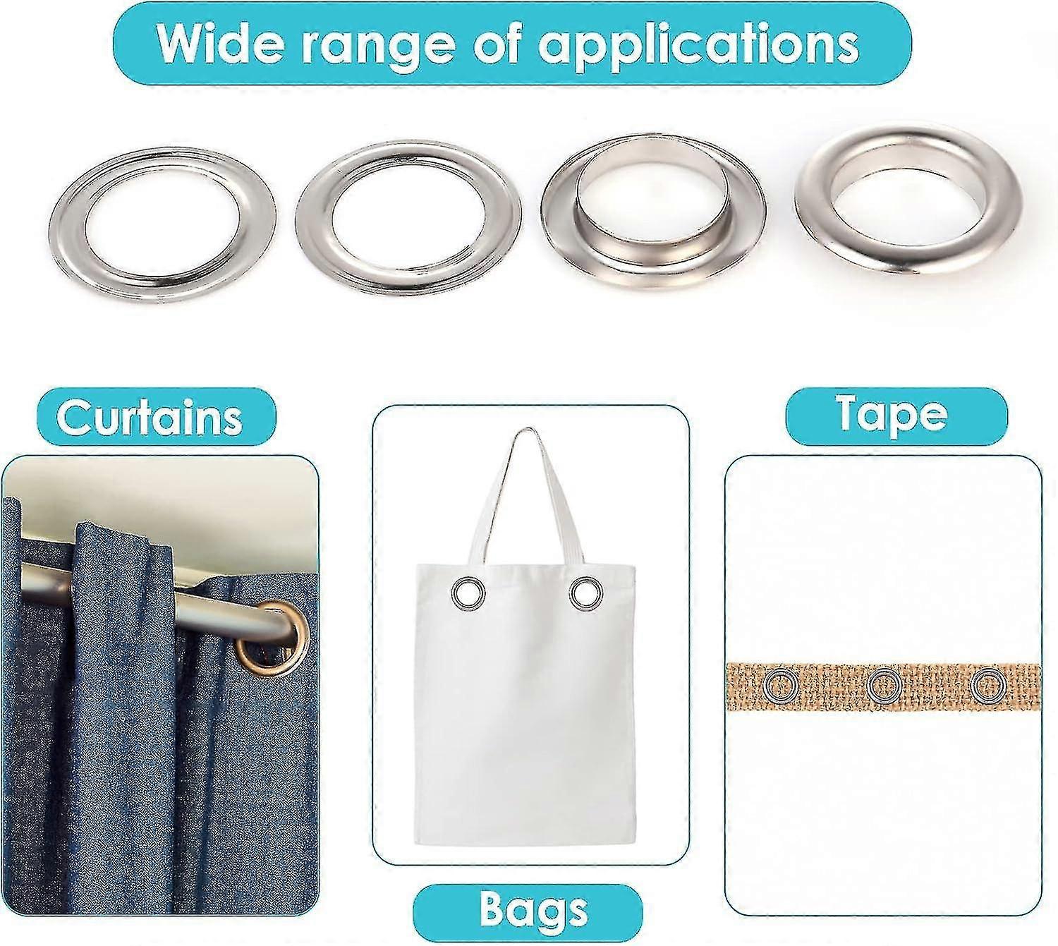 20pcs 40mm Grommet Eyelets Kit Metal Eyelets With Washers Curtain ...